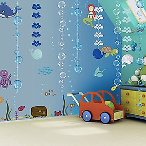 Decor365 Blue Whale Bubble Garland Under The Sea Beach Ocean Theme Party Decorations Baby Boy Birthday Bday Hanging Streamer Decor Kids Party Backdrop Bday It's a Boy Baby Shower Party Supplies