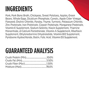 Nulo Gently-Cooked Meals Complete and Balanced Adult Wet Dog Food, Pork & Apple, 9 Ounce, 8 Count