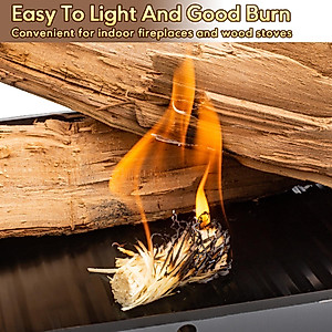 TIFMI Fire Starter - 120 Pcs Fire Starters for Campfires, Fireplace, Grill, Wood & Pellet Stove, Fire Pit, BBQ, Survival, ooni Pizza Ovens, Water Resistant and Odorless Safe for Indoor/Outdoor Use