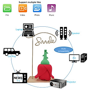 WooTeck 128GB Cartoon Lovely Rose Flower USB Flash Drive