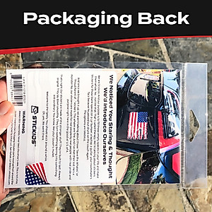 Stickios American Flag Decal - Tattered American Flag Sticker for Cars, Trucks & Windows - Patriotic Flag Decal Made in The USA (Distressed Vinyl Bumper Sticker 5.7x3.6 inches) - SSB