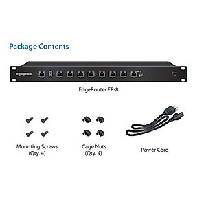 EdgeRouter 8 ER-8 8-Port Router Gigabit Advanced Network 2 Million pps