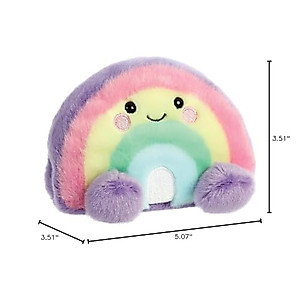 AURORA, 33577, Palm Pals Vivi Rainbow 5In, Soft Toy, Pink, Purple, Yellow