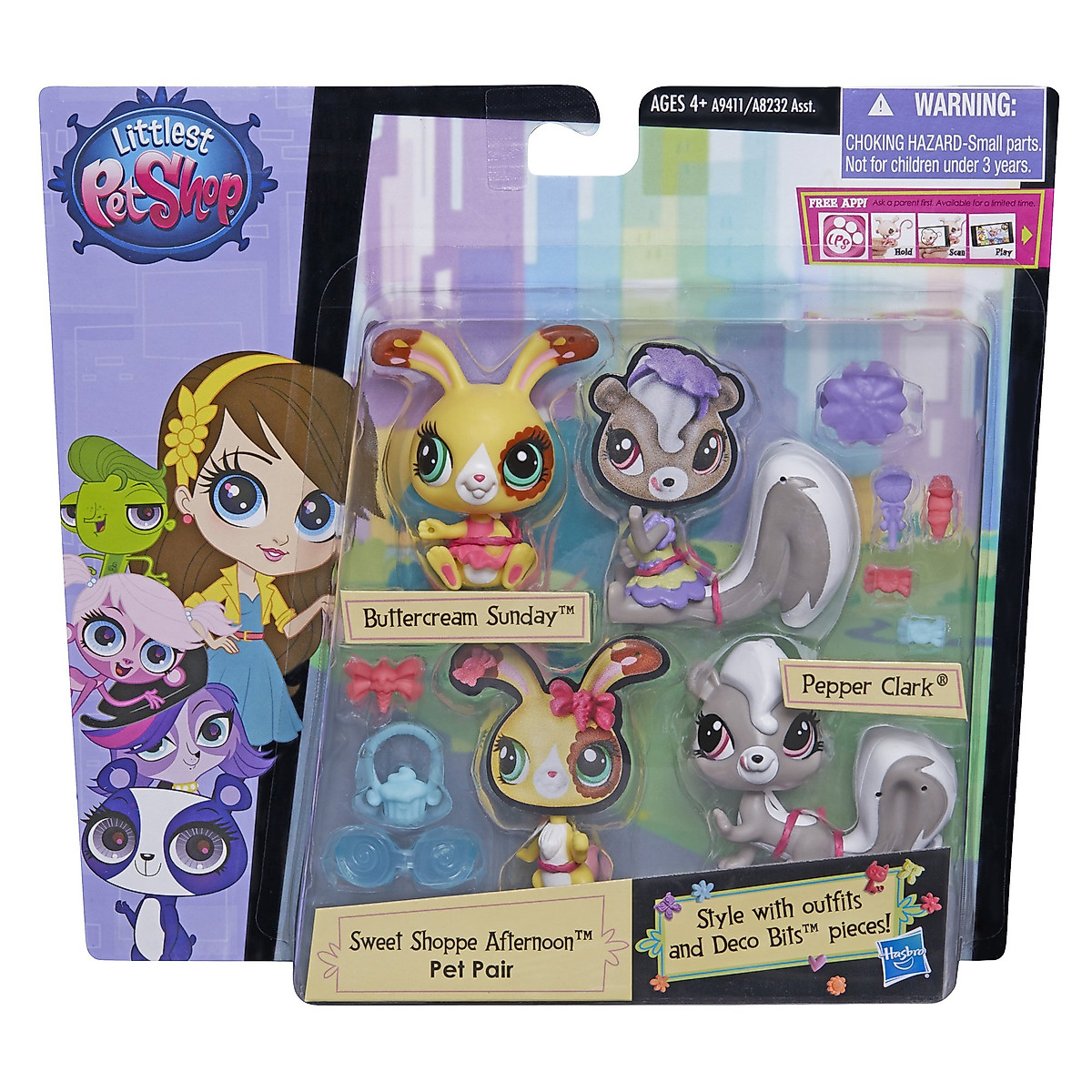 Littlest Pet Shop Pepper and Buttercream In Sweet Shop