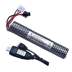funkawa Shockli Water Bead Gel Ball Blaster 11.1V 2000mAh Rechargeable Battery with Charging Cable, Replacement Battery for Airsoft Gel Ball Blaster(1-Pack)