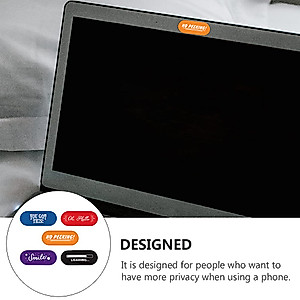 SOLUSTRE 5Pcs Camera Cover Webcam Covers Webcam Privacy Camera for Computer Phone Camera Computers laptops Camera Safety Covers Protective Covers Anti-Peeping Covers Cell Phone slideshow