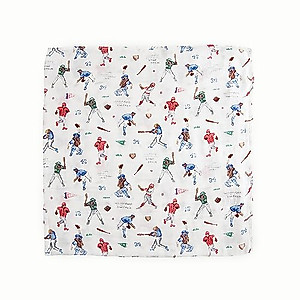 Little Unicorn – Home Run Deluxe Swaddle Set | Set of 2 | 100% Rayon Muslin from Bamboo | Super Soft | Newborns and Infants | Large 47” x 47” | Machine Washable