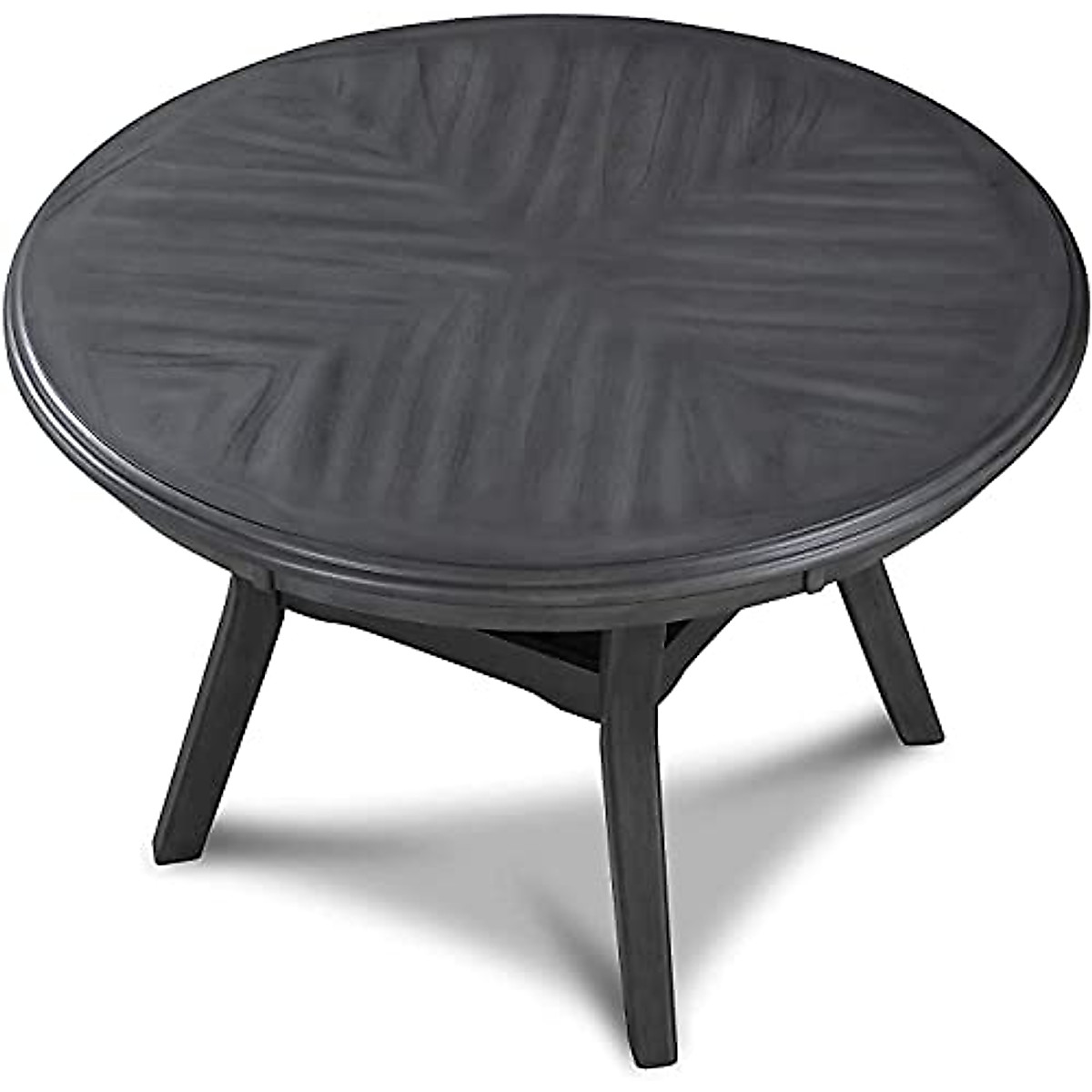 New Classic Furniture Gia 5-Piece Round Dining Set with 1 Dining Table and 4 Chairs, 47-Inch, Gray