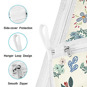 Cute Floral Laundry Bags Mesh Wash Bags Set of 2 Delicates Bag for Washing Machine Laundry Bag with Zipper for Underwear Blouse Hosiery Pants Sweaters Bra Clothes