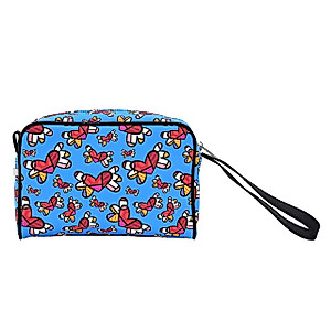 BRITTO Romero Vegan Leather Toiletry Case, Flying Hearts
