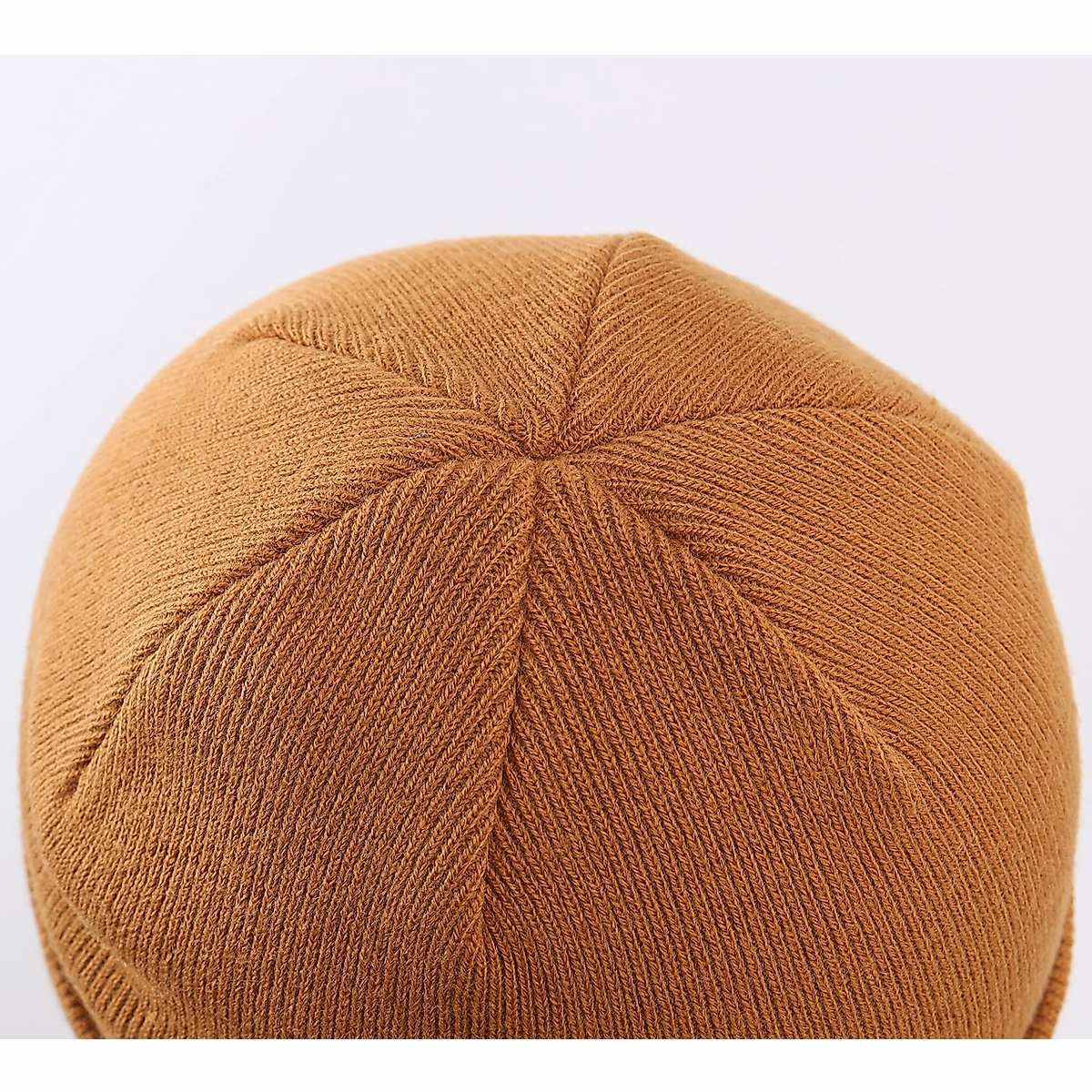 Home Prefer Toddler Beanie for Boys Girls Baby Kids Beanies Warm Knit Winter Hat Light Brown 2-8 Years
