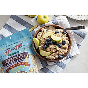 Bob's Red Mill Organic Quick Cooking Steel Cut Oats, 22-ounce (Pack of 4)