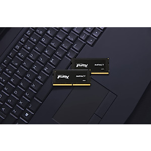 Kingston FURY Impact 64GB (2x32GB) 5600MT/s DDR5 CL40 Laptop Memory Kit of 2 | Lower Power Comsumption | Intel XMP 3.0 | Plug N Play | KF556S40IBK2-64