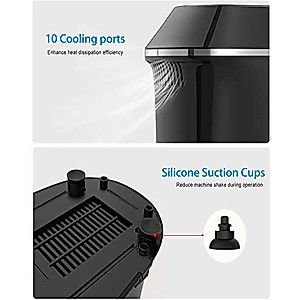 Zuccie 3-IN-1 Stand Mixer, 660W Mixers Kitchen Electric Stand Mixer include 8.5QT Bowl, Dough Hook, Beater, Whisk & Splash Guard, 6-Speed Dough Mixer for Most Home Cooks (Black)