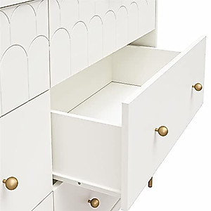 CosmoLiving by Cosmopolitan Anastasia Dresser, 6 Drawer, White