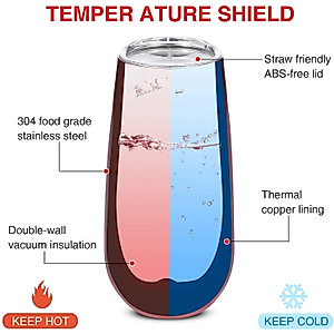 Bride to Be Champagne Flute | 6 oz Bride Tribe Stainless Steel Wine Tumblers | Engagement Wedding Gifts Bridesmaids Mugs Bachelorette Party Supplies & Games | Insulated Skinny Rose Gold Cups