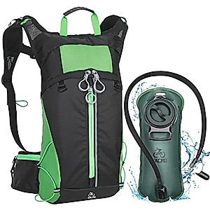 Zacro Hydration Pack Backpack with Water Bladder - Lightweight Hydration Backpack and 2L Hydration Bladder, Running Water Backpack for Outdoor Hiking, Running, Cycling, Camping, Climbing or Commuting