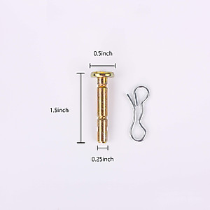Shear Pins and Cotters Pins (10 Pairs) for 738-04124A Troy Bilt 714-04040 738-04124 Snowblowers Replacement