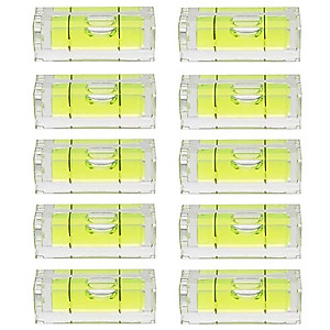 Mini Level for Picture Hanging,Square Bubble Level 10x10x29mm,Photo Frame RV Tripod Level Mark Measuring Tools 10 Pack