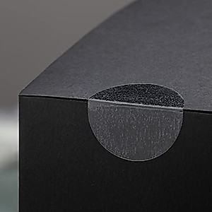 Chinco 2000 Pcs 1 Inch Clear Round Stickers Clear Circle Seal Sticker Envelope Seal Sticker Retail Wafer Package Seals Self Adhesive Transparent Label Sticker for Envelope Cosmetic Box Gift Bag Mail