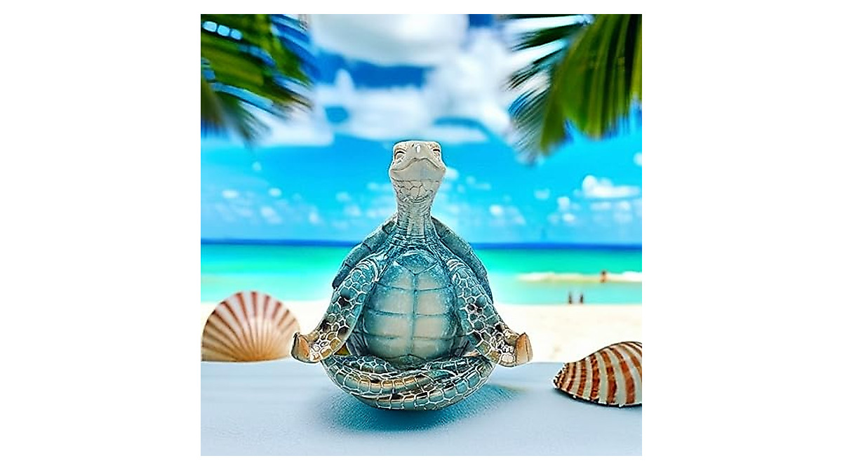 VVGIFTS Sea Turtle Meditation Decor for Home & Office