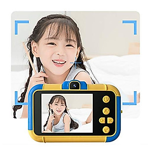 unmarked Selling High-Definition Dual-Camera Photo Children Digital Camera Baby Toytoy (Color : Blue Yellow)