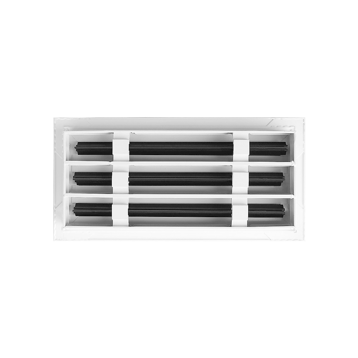 BUILDMART - 14x6 Modern AC Vent Cover - Decorative White Air Vent - Standard Linear Slot Diffuser - Register Grille for Ceiling, Walls & Floors - Texas Buildmart
