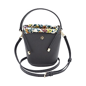 Tory Burch 86077 Black With Gold-Toned Hardware Women's Emerson Mini Bucket Bag