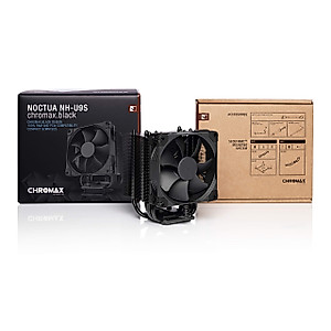 Noctua NH-U9S chromax.Black, 92mm Single-Tower CPU Cooler (Black)