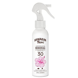 Hawaiian Tropic Mineral Skin Nourishing Milk Sunscreen Spray, SPF 30, 3.4oz