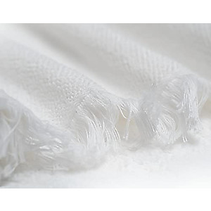 GOLD TEXTILES Fantasy Collection Premium Bathroom Towel Set Includes Oversized Bath Towel (27x54) - Hand Towel (16x30) 2 washcloths (13x13) - Perfect for Gift, Home,Hotel –Lightweight(White, Elegance)