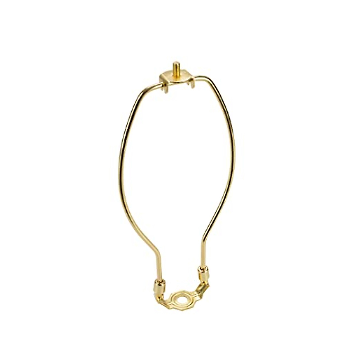 Aspen Creative 20002-1 8 1/2" Lamp Harp with Saddle in Polished Brass Finish