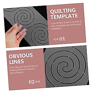 EXCEART Embroidery Template Embroidery Tools Quilting rulers Embroidery Stencils Quilting Tools Sewing Measure Tool Transparent Sewing Template Drawing Template pp Crimping Proofing Ruler