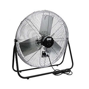 TPI Corporation F24-TE Industrial Workstation Floor Fan, Single Phase, 24" Diameter, 120 Volt