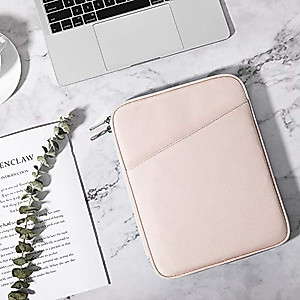 TiMOVO 9-11" Tablet Sleeve for iPad 10th Gen. 10.9", iPad 9th/8th/7th Gen. 10.2", iPad Air 11/Air 5th/4th Gen. 10.9",Galaxy Tab A9+/A9 Plus 11", Protective Bag with Pocket, Pink