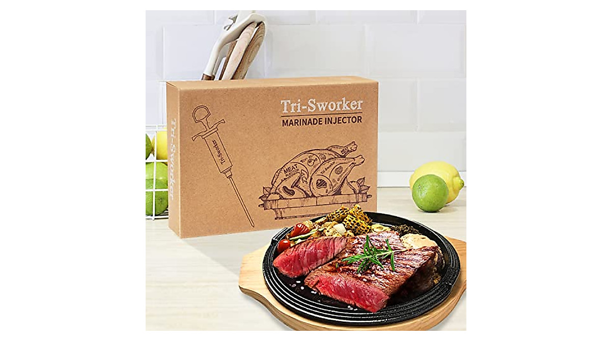 Tri-Sworker Meat Injector: Perfect for Marinades