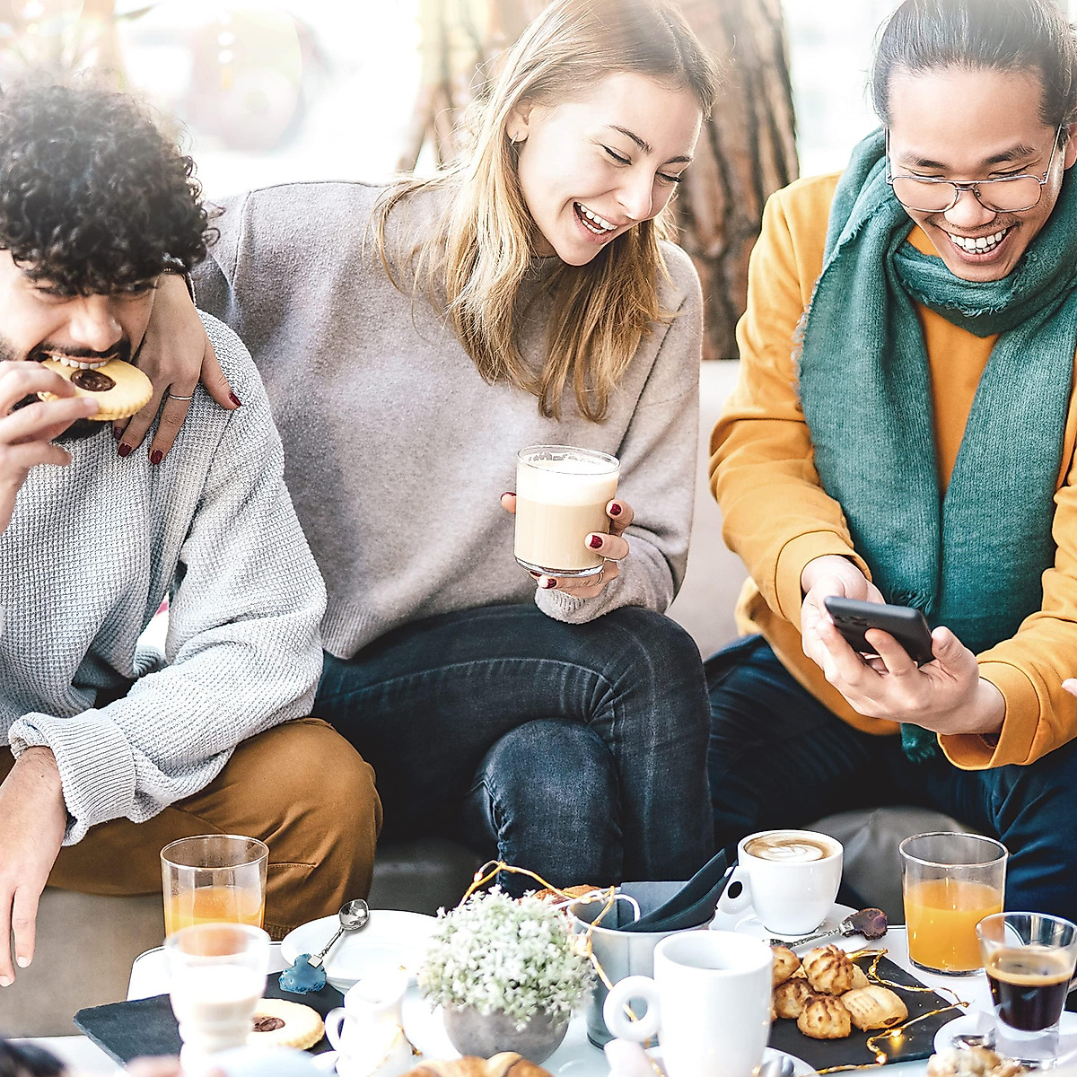 Artisan Silver Coffee Spoon with Crystal Accent - Dessert, Tea & Coffee Spoons Set of 4 - Handcrafted Coffee Spoons for Coffee Bar - Mixing & Stirring Spoons with Crystal Energy by Wanda Living
