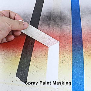 DOAY 3 Pack White Painters Tape - Masking Tape 1 inch Wide - Multi-Surface, Smart Adhesion, Indoor & Outdoor Use - Paint Tape for DIY, Labeling, Art, Car, General Purpose - 270FT Total