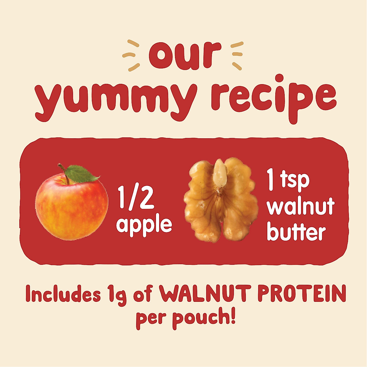 Happy Baby Organics Nutty Blends, Apple & Walnut Butter, 3 Ounce (Pack of 8)