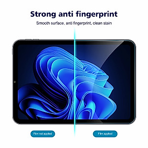 doeboe Screen Protector for iPad Mini 6 (8.3 inch, 2021), 2 Packs Tempered Glass 9H Hardness Protector for New iPad Mini 6th Generation, with Auto Exhaust Function, Bubble Free, Anti Scratch