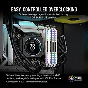 CORSAIR DOMINATOR PLATINUM RGB DDR5 RAM 32GB (2x16GB) 5600MHz C36-36-36-76 1.25V Intel Optimized Computer Memory(iCUE Compatible,Fast Performance, Patented DHX Cooling, Intel® XMP 3.0 Profiles) White