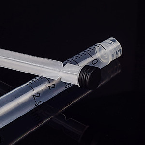 Disposable 1ml Syringe with 25Ga 1 Inch Needle, Individual Package Pack of 100 .Suitable for Refilling Liquid, Inks and Industry