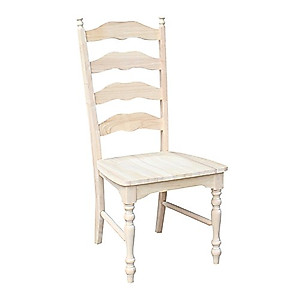 International Concepts Maine Ladderback Chairs, Wood, Set of 2