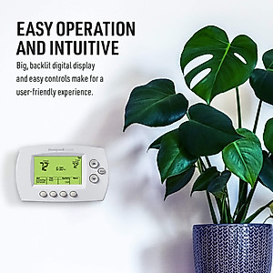 Honeywell Home RTH6580WF Wi-Fi Programmable Thermostat + RPLS730B Programmable Light Switch