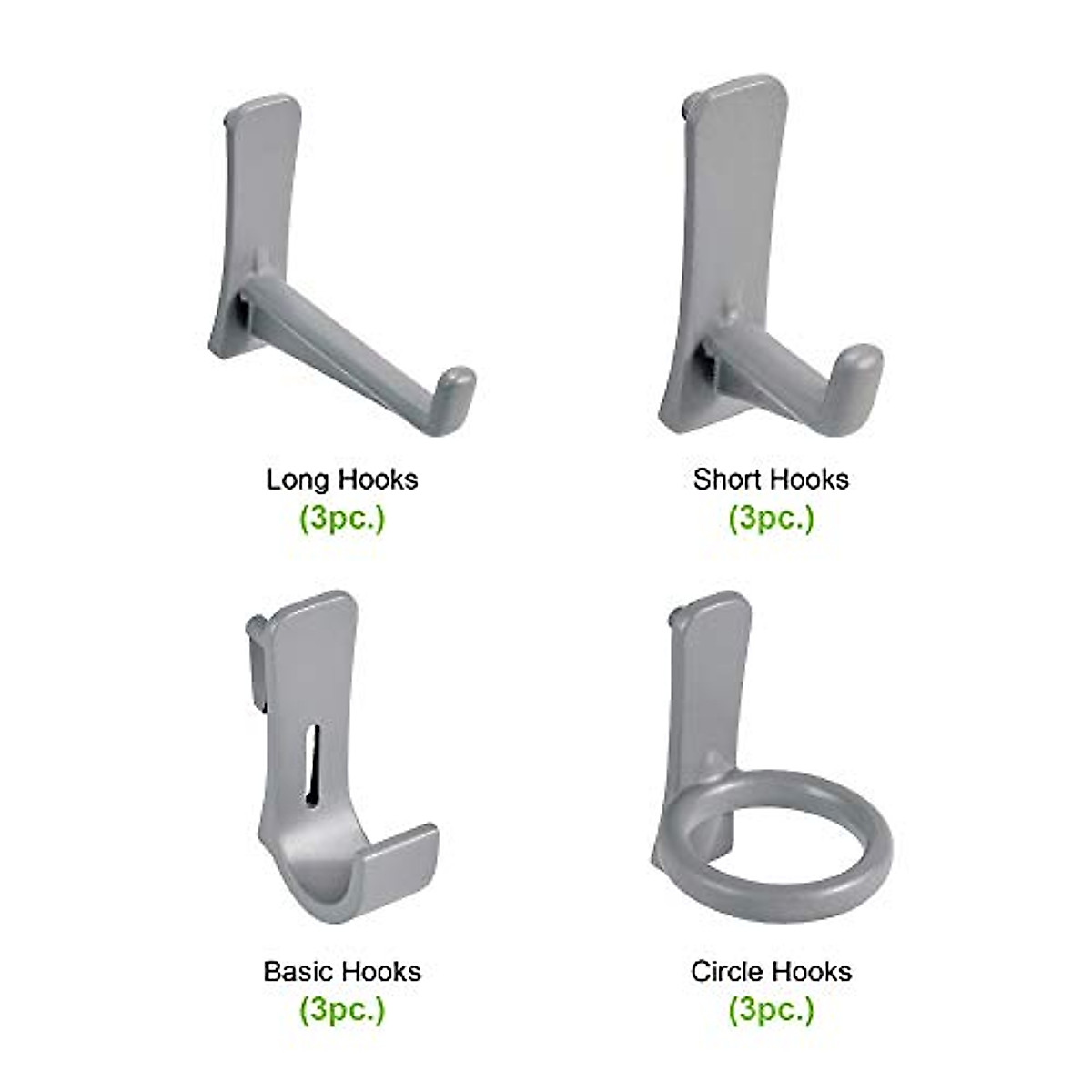 Allspace 38 Pcs Multi-Purpose Utility Wall Organizer Set, Home, Garage, Office