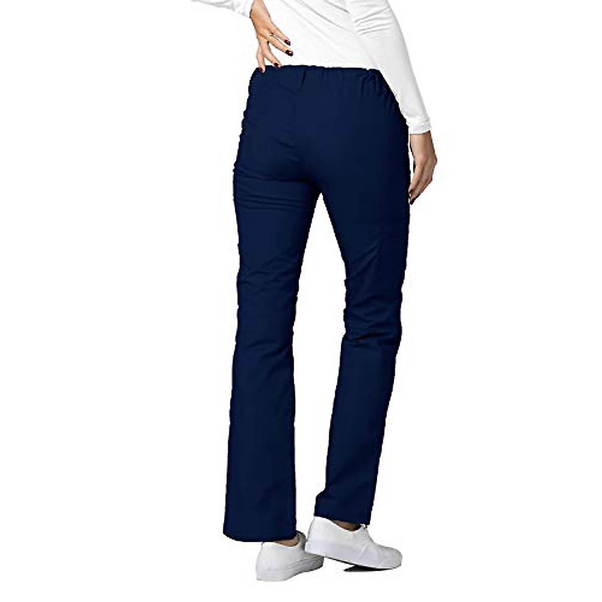 Adar Universal Scrubs for Women - Drawstring Straight Leg Scrub Pants - 510 - Navy - S