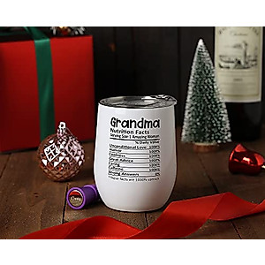 Heartfelt Grandma Tumbler - 12oz - Best Grandma Ever Tumbler - Best Grandma Gifts - Grandma Mug - Grandma Birthday Gifts - First Time Grandma Gifts from Granddaughter, Grandson, Grandkids