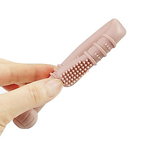 PandaEar Baby Teether Tubes| 6 Pack Soft Silicone Chew Straw Teething Toy for Infant Toddlers, Dishwasher Safe