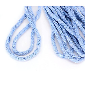 24 oz Loop-End Cotton Mop Head, Heavy Duty Mop Refills, 6 Inch Headband, Mop Head Replacement for Home, Industrial and Commercial Use (Blue)