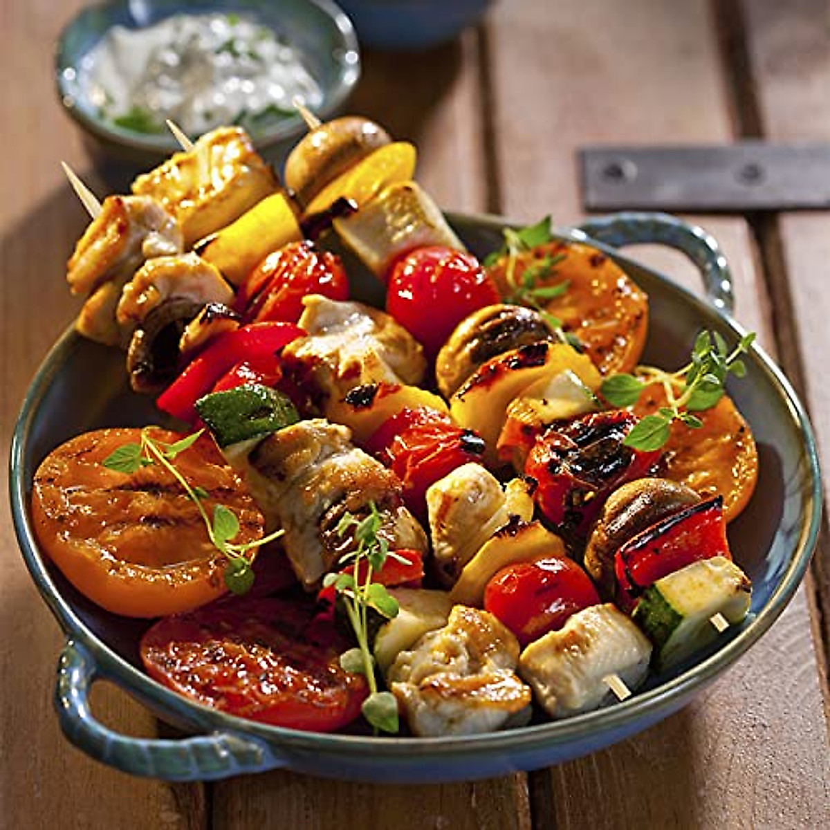 Fasmov 1000 Pack Natural Bamboo Skewer Sticks, Bamboo BBQ Appetizer Skewers for Grilling, Kabob, Fruit, Appetizers, Cocktail, Brunch, Chocolate Fountain, 8-Inches